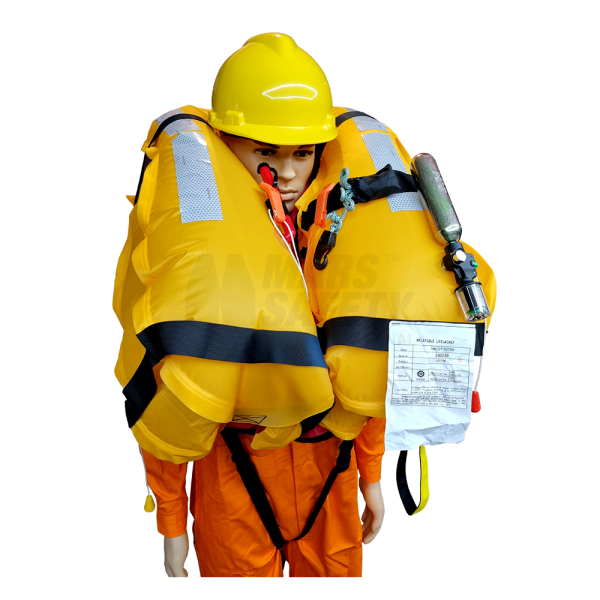 Double Chamber Inflatable Life Jacket 275N (MED/SOLAS) - Mars Safety ...